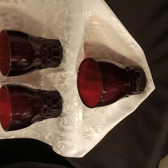Anchor Hocking | Dining | 3 Anchor Hocking Ruby Red Tumblers | Poshmark